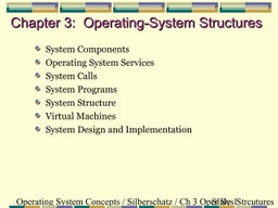 Chapter 2 - Operating System Structures | PPT