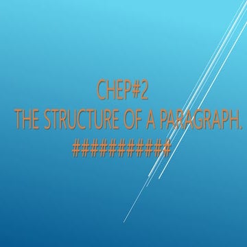 Structure of paragraph | PPTX