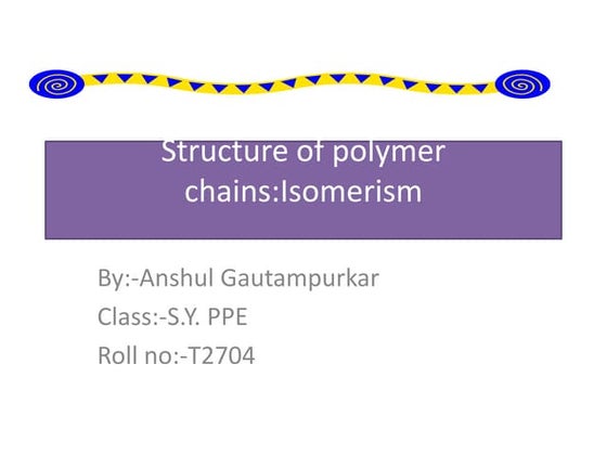 Geometrical isomerism | PPTX