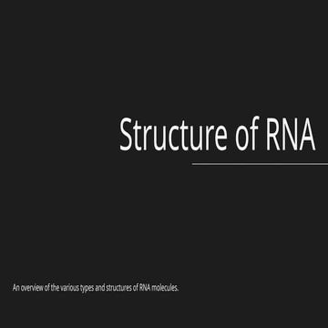 Structure of RNA.pptx full details version | PPTX