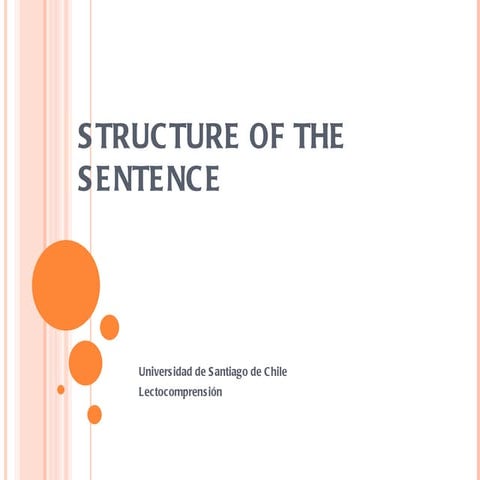 Structure of sentences | PPT