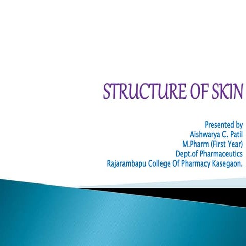 Structure of skin | PPTX