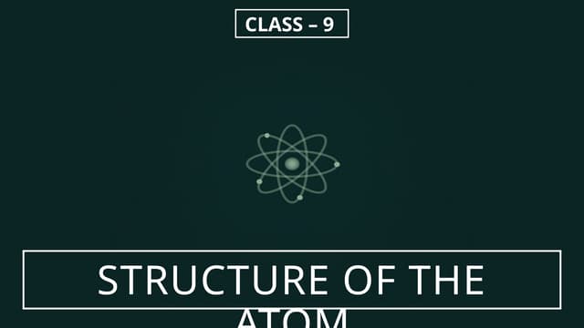 structure of the atom | PPT