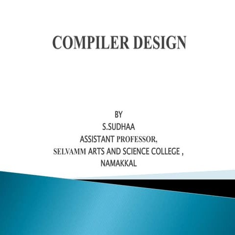 Structure Of The Compiler Ppt