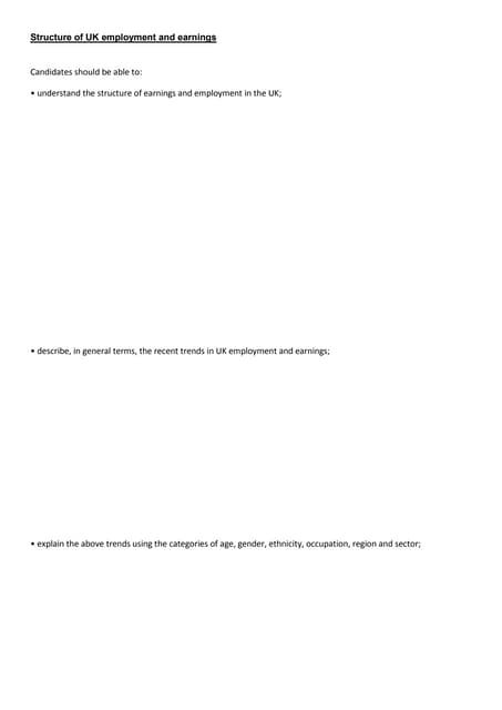 The structure of employment | PPT