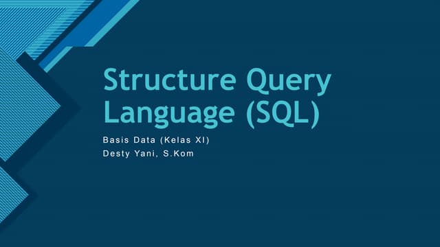 Structure query language (sql) | PPT Structure query language (sql) | PPT