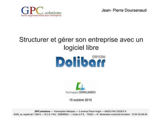 Dolibarr module development | PPTX | Web Development | Internet