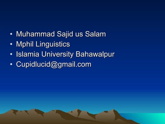 SYNTAX - head and modifiers | PPTX