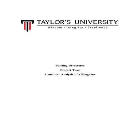 Building Structure - Structural Analysis of a bungalow | PDF