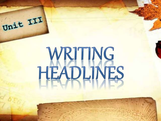 Headlines patterns | PPTX