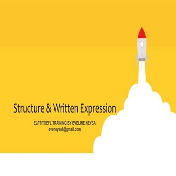 Structure & Written Expressions | PPTX