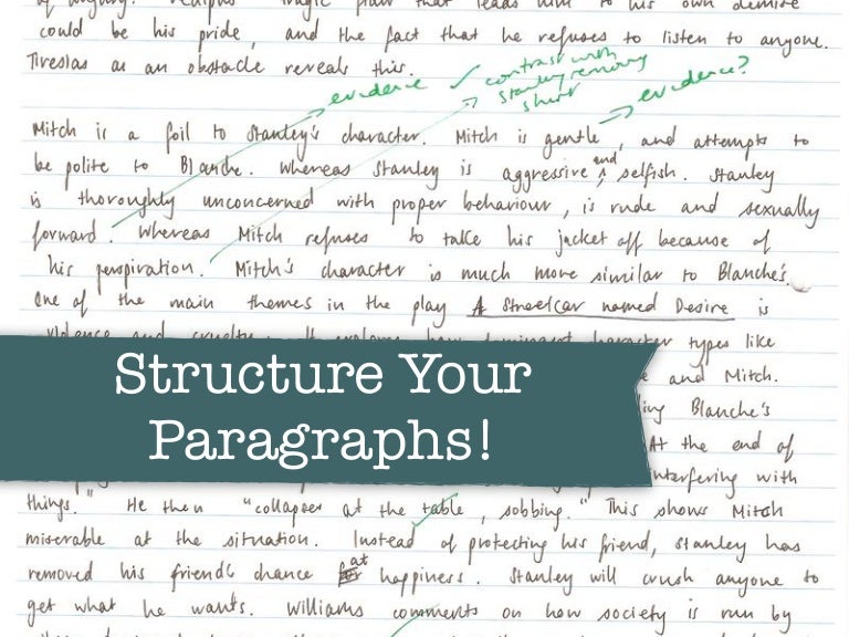 Structure Your Paragraphs, Please!