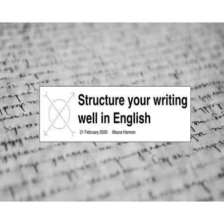 Structure your sentences well in english | PDF