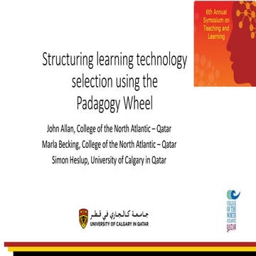 Structuring learning technology selection using the padagogy wheel | PDF