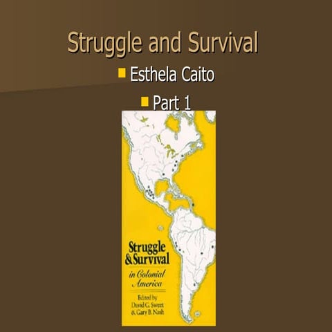 Struggle and survival in colonial america | PPTX