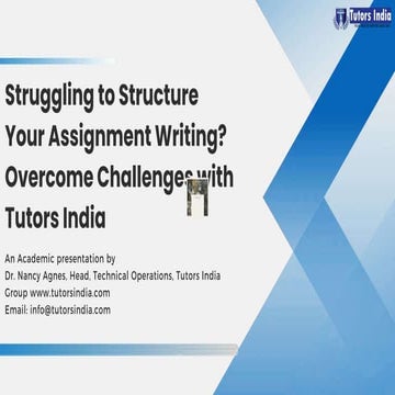 Struggling to Structure Your Assignment Writing Overcome Challenges ...
