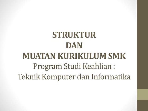 Struktur teknik-komputer-dan-informatika | PDF