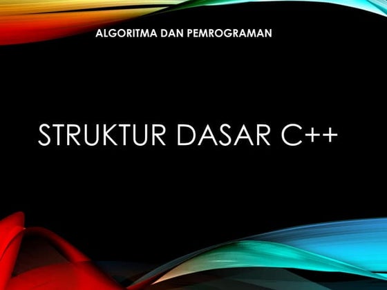 Bahasa pemrograman c++ menggunakan aplikasi Dev C++.pptx