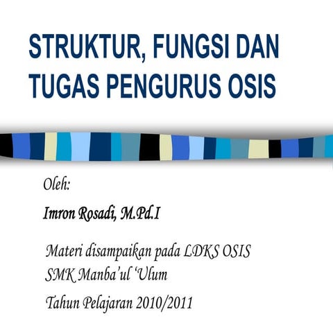 Materi-Keorganisasian-OSIS ldks.madrasah tsanawiyah | PPT
