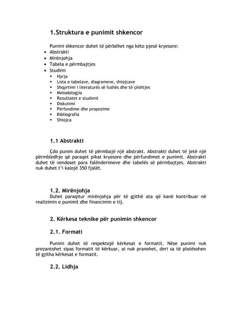 Si të hartojmë një punim seminarikë | PDF