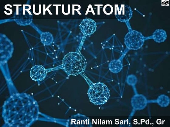 Atomic Structure Chemistry Presentation in a Blue Yellow Bold Style (Indonesian).pptx