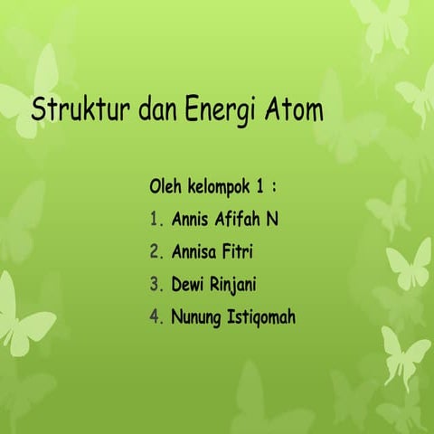 Struktur dan energi atom | PPTX