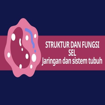 Anatomi Fisiologi Sel dan Jaringan | PPTX