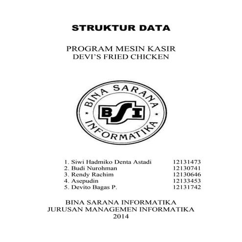Struktur program c++ | DOCX