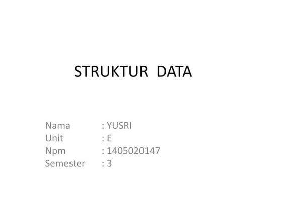 struktur data | PPT