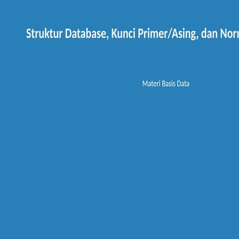 Struktur_Database pada mata kuliah cloud | PPTX