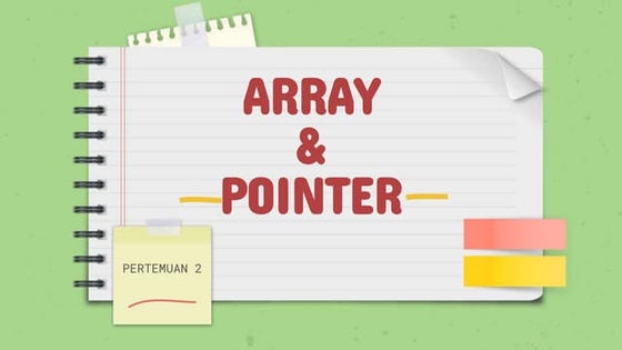 Array dan string | PPT