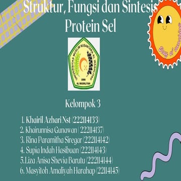 Struktur, Fungsi dan Sintesis Protein Sel_BOLOGI SEL_3J.pdf