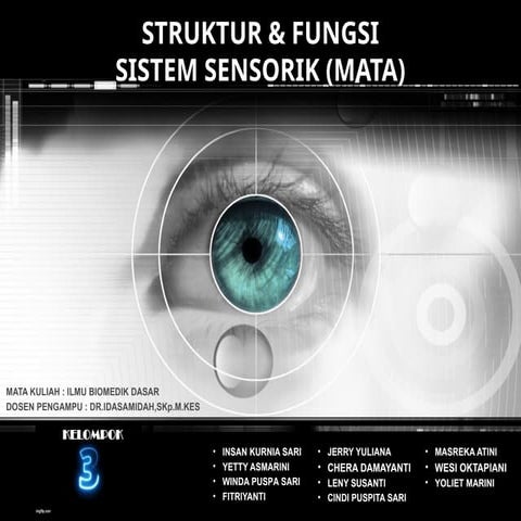 Struktur dan Fungsi Sistem Sensorik Mata dalam Ilmu Biomedik Dasar | PPTX