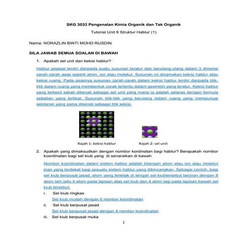 Struktur Hablur(1) | PDF