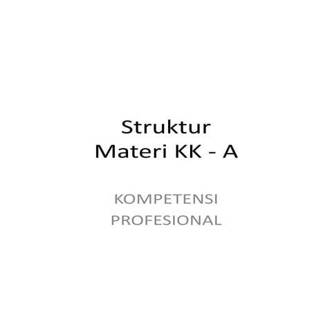 Struktur kk a | PPTX