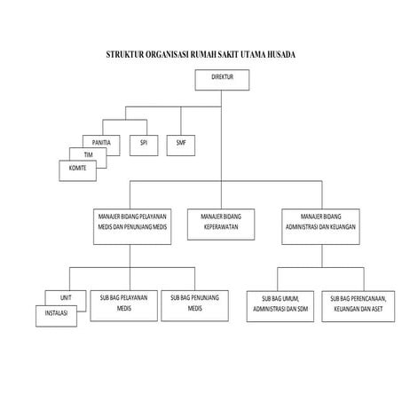 STRUKTUR ORGANISASI RUMAH SAKIT UTAMA HUSADA.doc