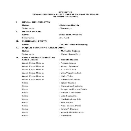 Struktur PAN | DOCX