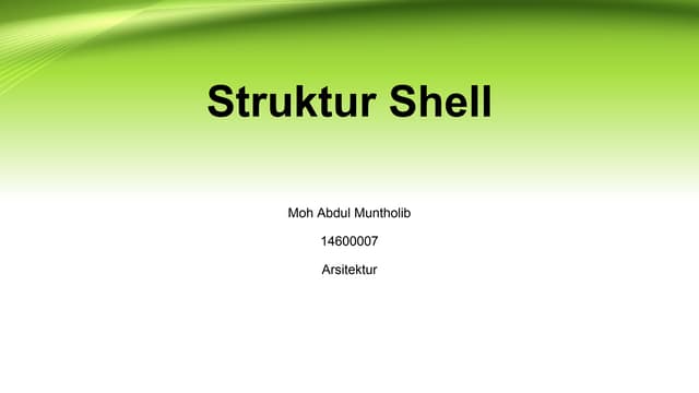 struktur cangkang (sell structure) kel. 4 | PPT