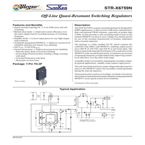 Str x6759 regulador de voltaje | PDF