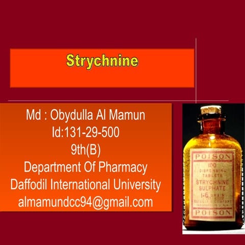 Strychnine | PPT