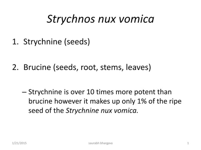 Strychnine | PPT