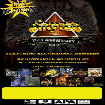 Stryper tour poster