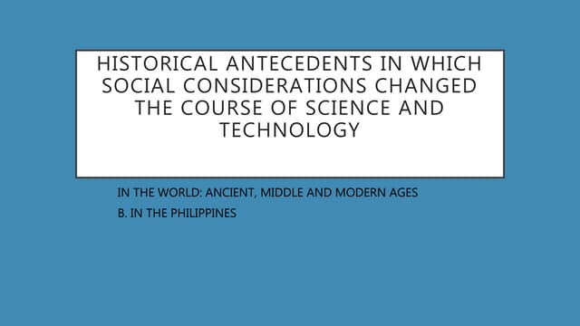 Intellectual Revolutions that define Society | PPT