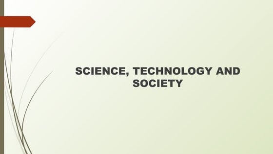 Introduction to Science, Technology and Society | PDF | Science