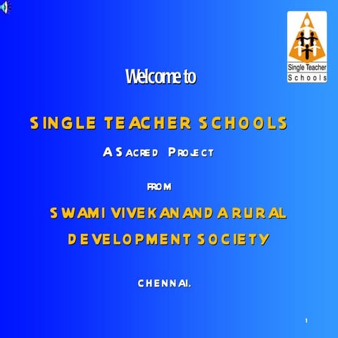 Single Teacher School | PPS