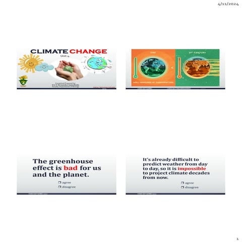 STS-UNIT 4 CLIMATE CHANGE POWERPOINT PRESENTATION | PDF
