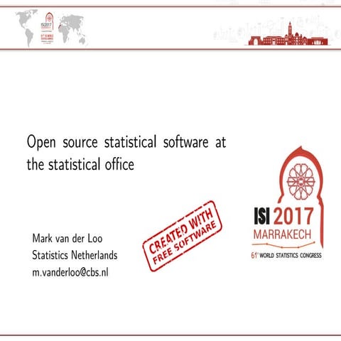 Open Source Statistical Software for the Statistical Office | PDF | Shareware and Freeware ...