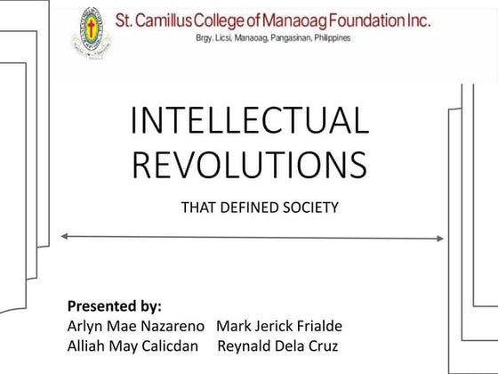 Intellectual Revolution (STS) | PPTX | Biological Sciences | Science