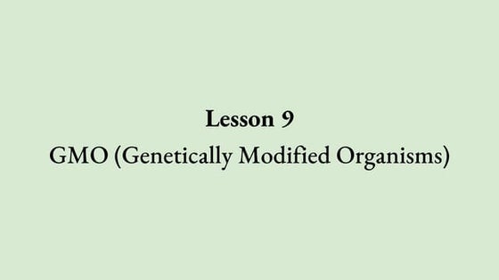 STS - gmo | PPT
