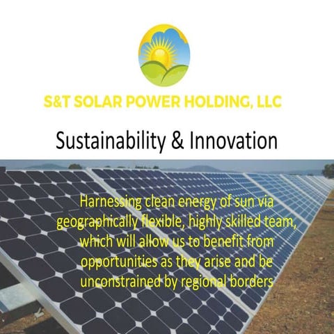 St solar holdings_pitch_deck | PPTX